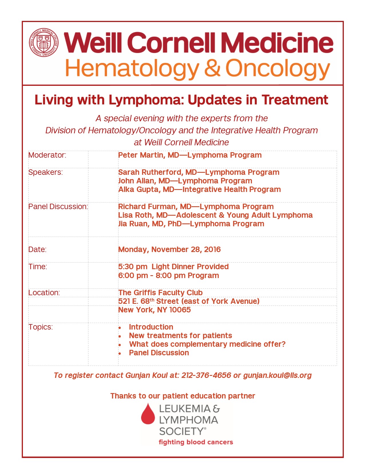 Living with Lymphoma: Updates in Treatment – New Developments in Lymphoma